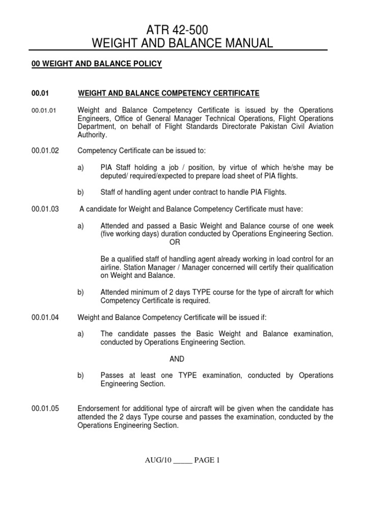 Weight and Balance | PDF | Test (Assessment) | Aviation
