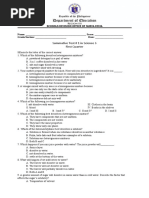 Science 6 1st Periodical Test With Answer Key | PDF | Mixture | Filtration