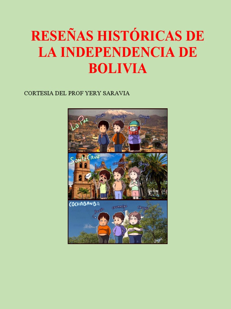 Reseñas Históricas de La Independencia de Bolivia | PDF | Bolivia ...