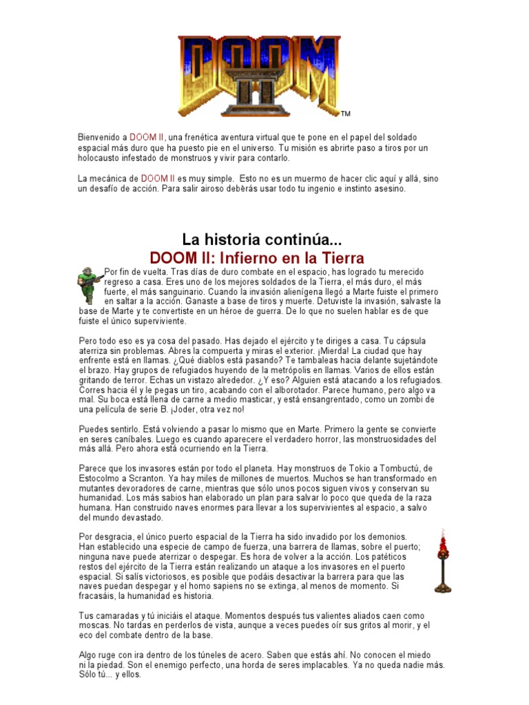 Manual de DOOM II | PDF | Munición | Teclado