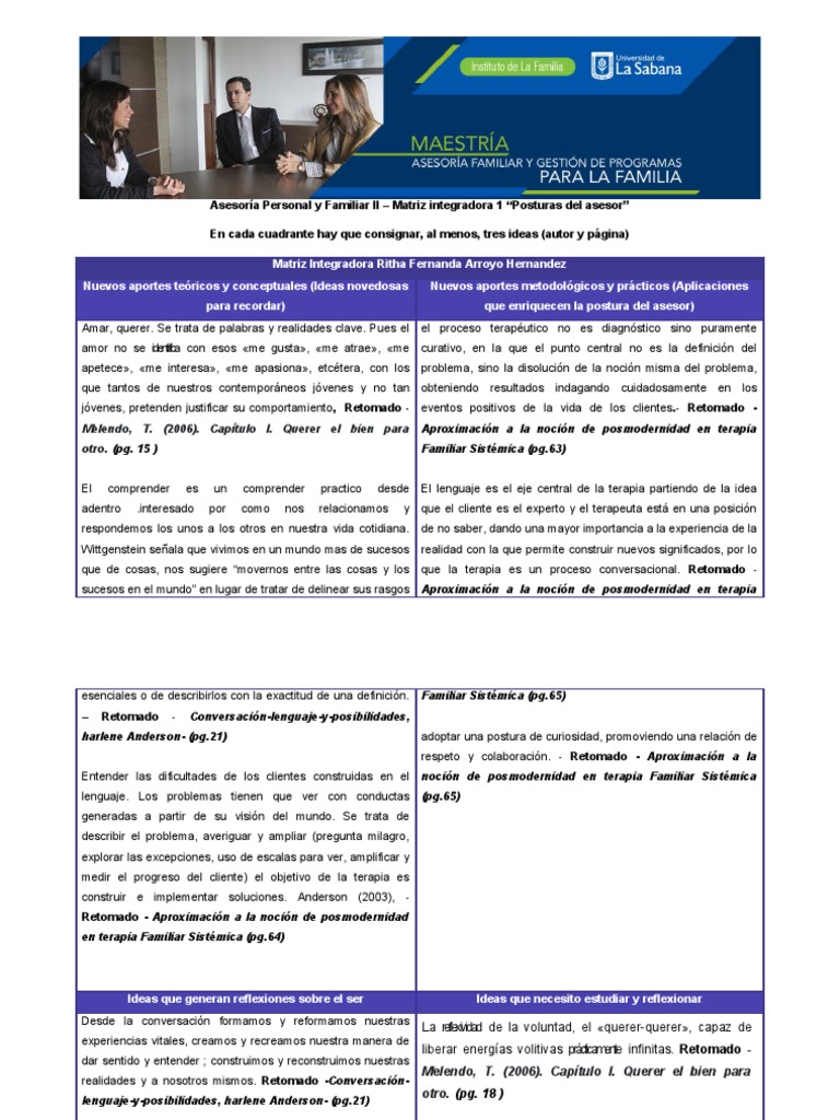 1act MAFGPF - Matriz Articuladora 1 Posturas 2022-2 | PDF | Amor | Science