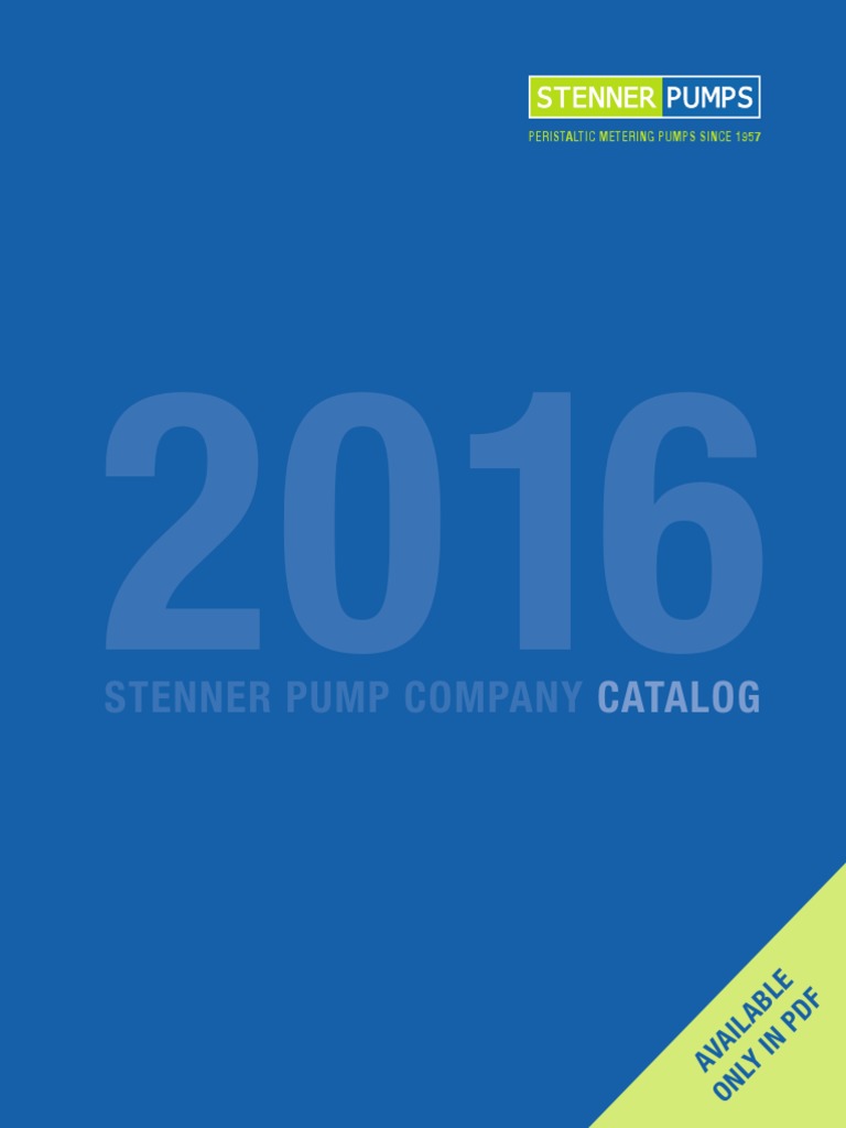 Stenner Pump Company: Catalog | PDF | Pump | Pipe (Fluid Conveyance)