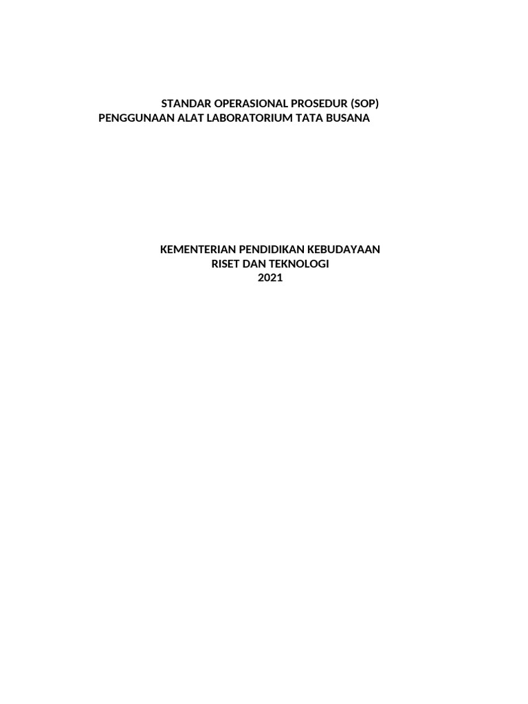 Sop Penggunaan Alat Studio Desain Mode Pdf