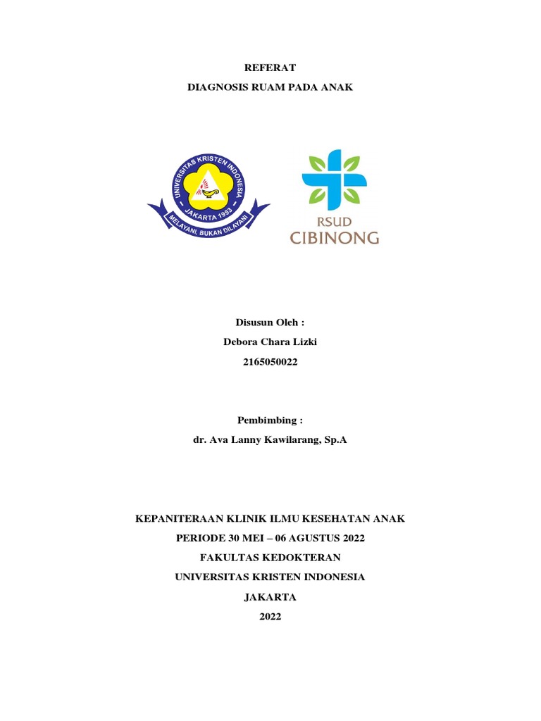 REFERAT Diagnosis Ruam Pada Anak | PDF