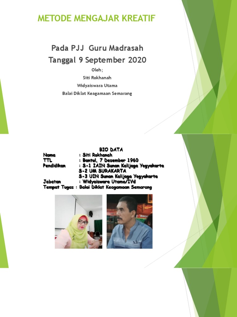 PPT. Metode Pembelajaran Kreatif | PDF