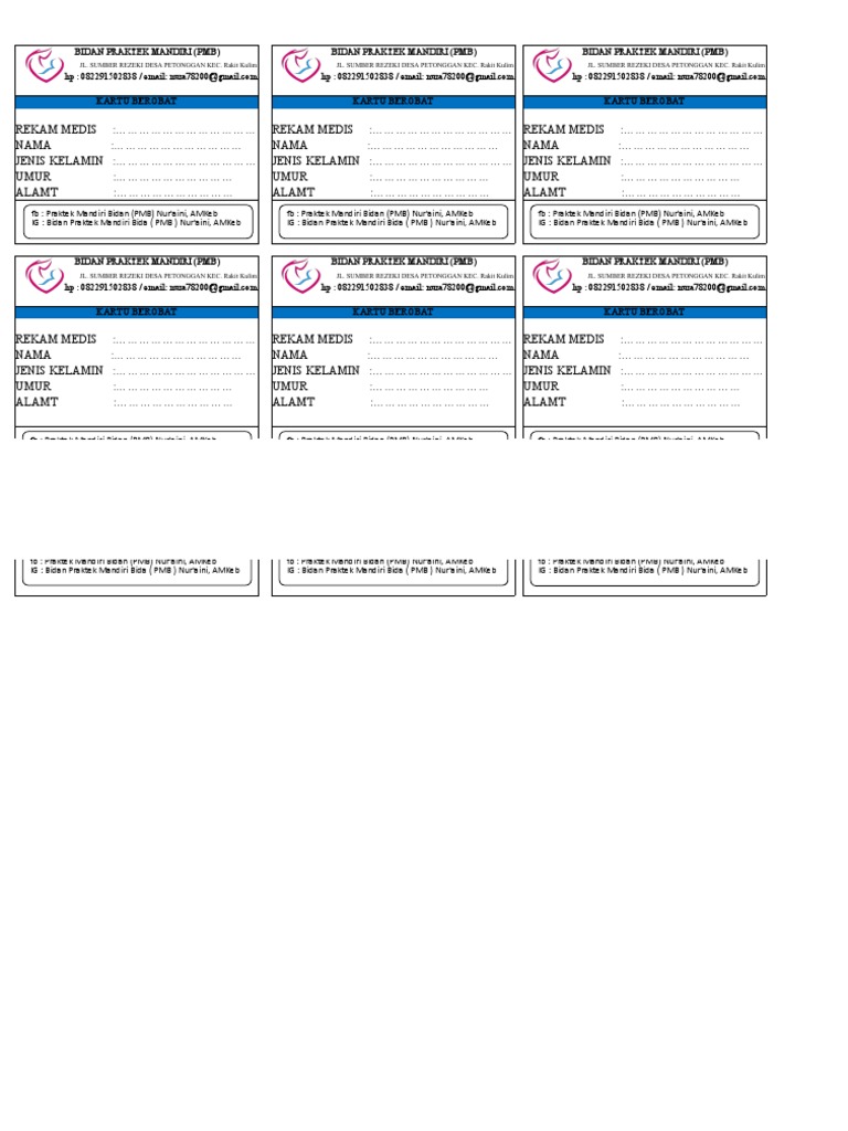 Kartu Berobat | PDF