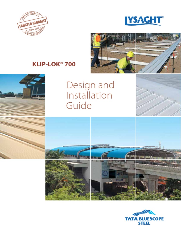 Design and Installation Guide: KLIP-LOK® 700 | PDF | Roof | Screw