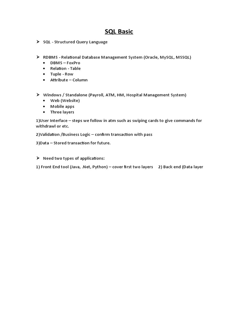 SQL Basic | PDF | Teaching Methods & Materials | Computers