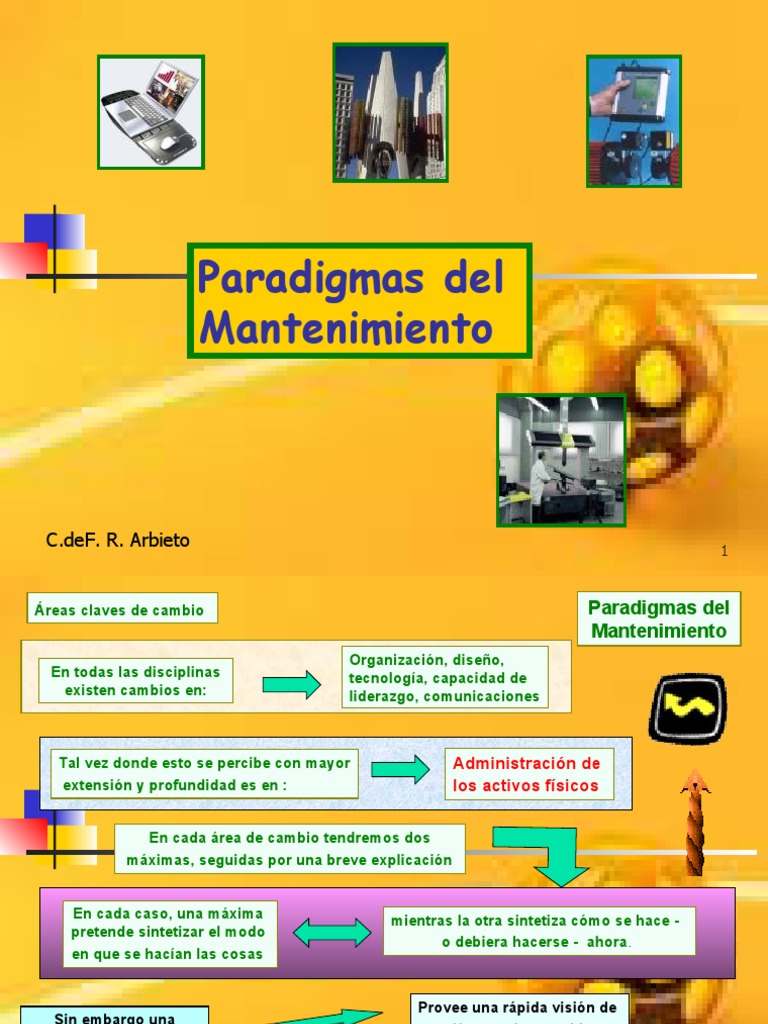 Paradigmas Del Mantenimiento | PDF | Paradigma | Diseño