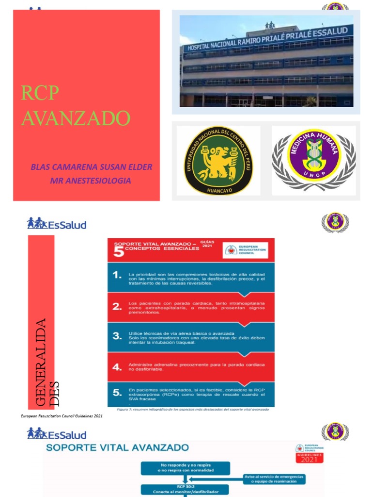 RCP Avanzado | PDF | Reanimación cardiopulmonar | Paro cardíaco