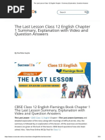 The Third Level - Class 12 English | PDF