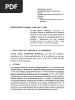 Solicito Devolucion de Expediente A Juzgado de Origen | PDF | Sentencia (ley) | Demanda judicial
