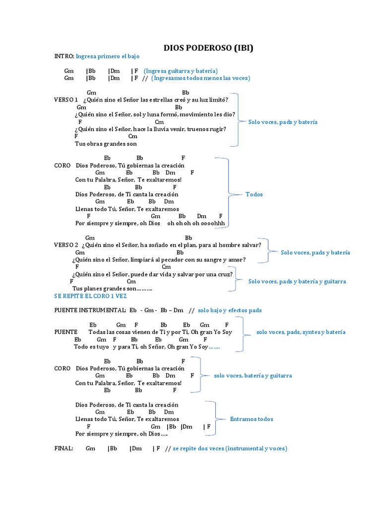 Dios Poderoso - Ibi | PDF