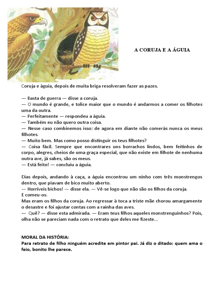 A Coruja e A Águia | PDF