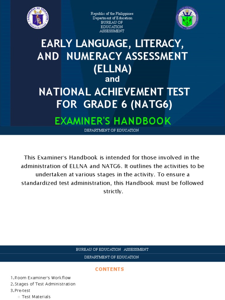 Early Language, Literacy, and Numeracy Assessment (Ellna) National ...