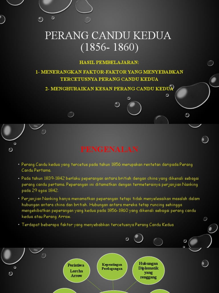 Perang Candu Kedua (Faktor Dan Kesan) | PDF