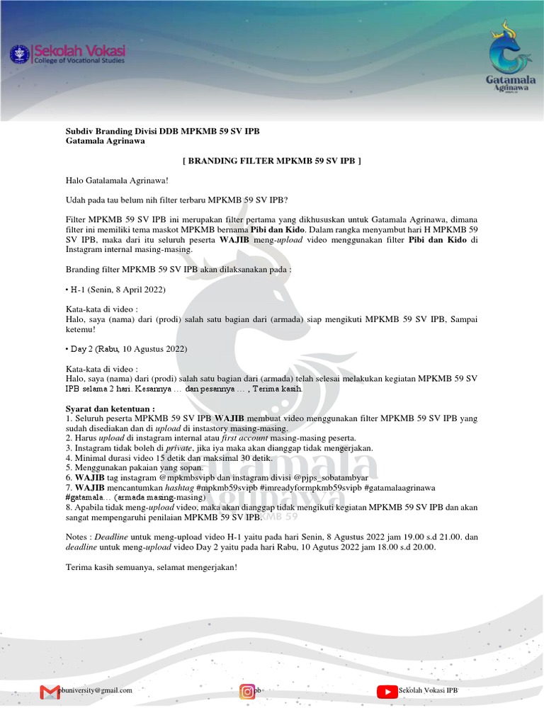 Branding Filter MPKMB 59 SV IPB | PDF