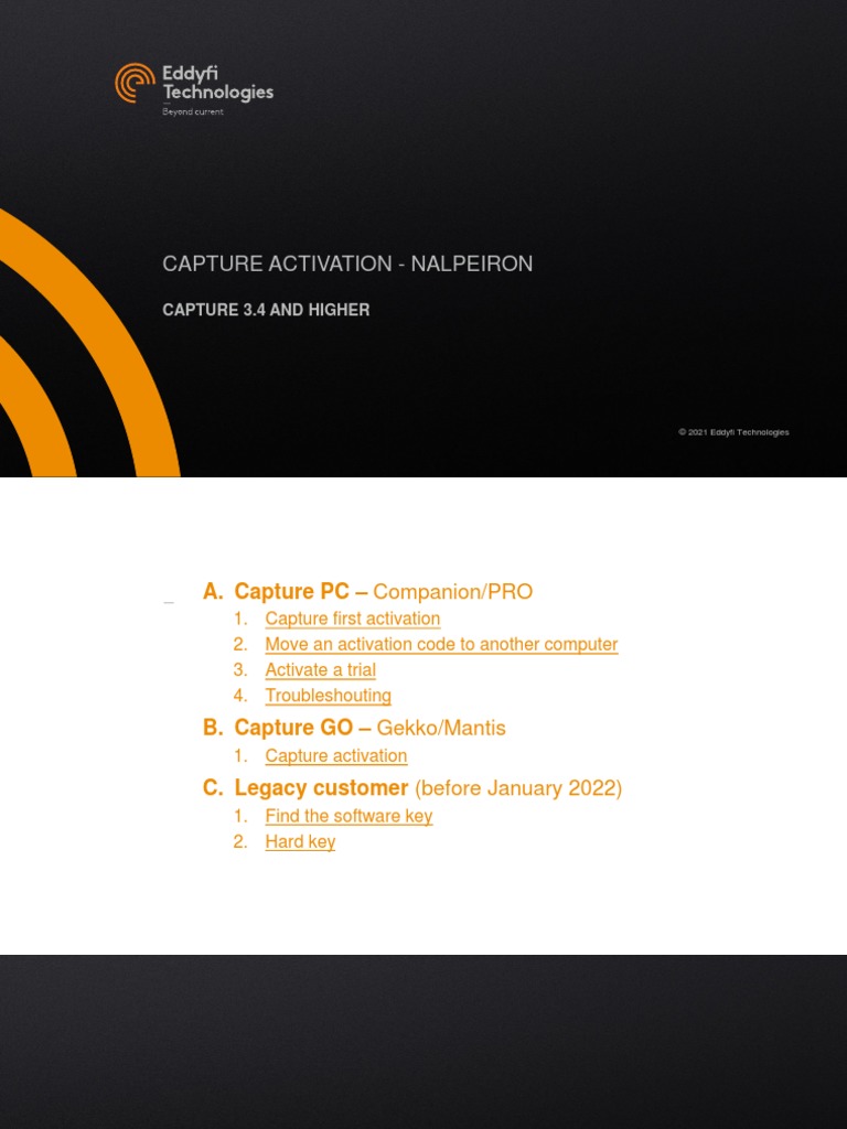 Capture License Activation-A | PDF | Online And Offline | Internet