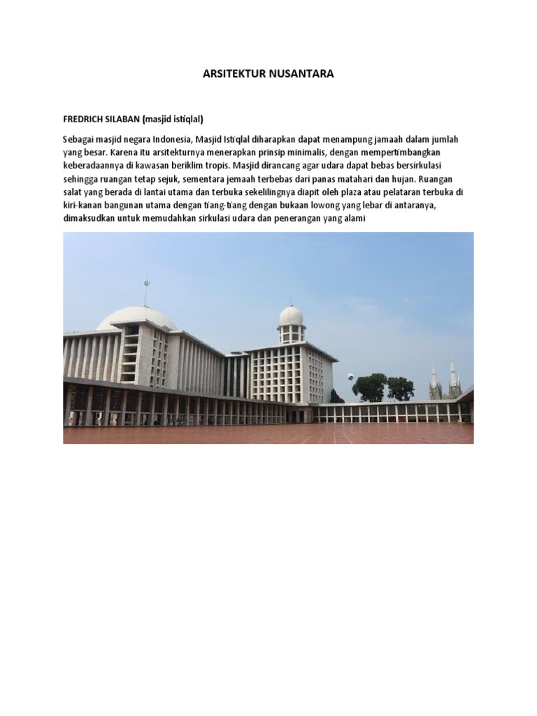 ARSITEKTUR NUSANTARA Perbandingan Arsitek | PDF | Seni