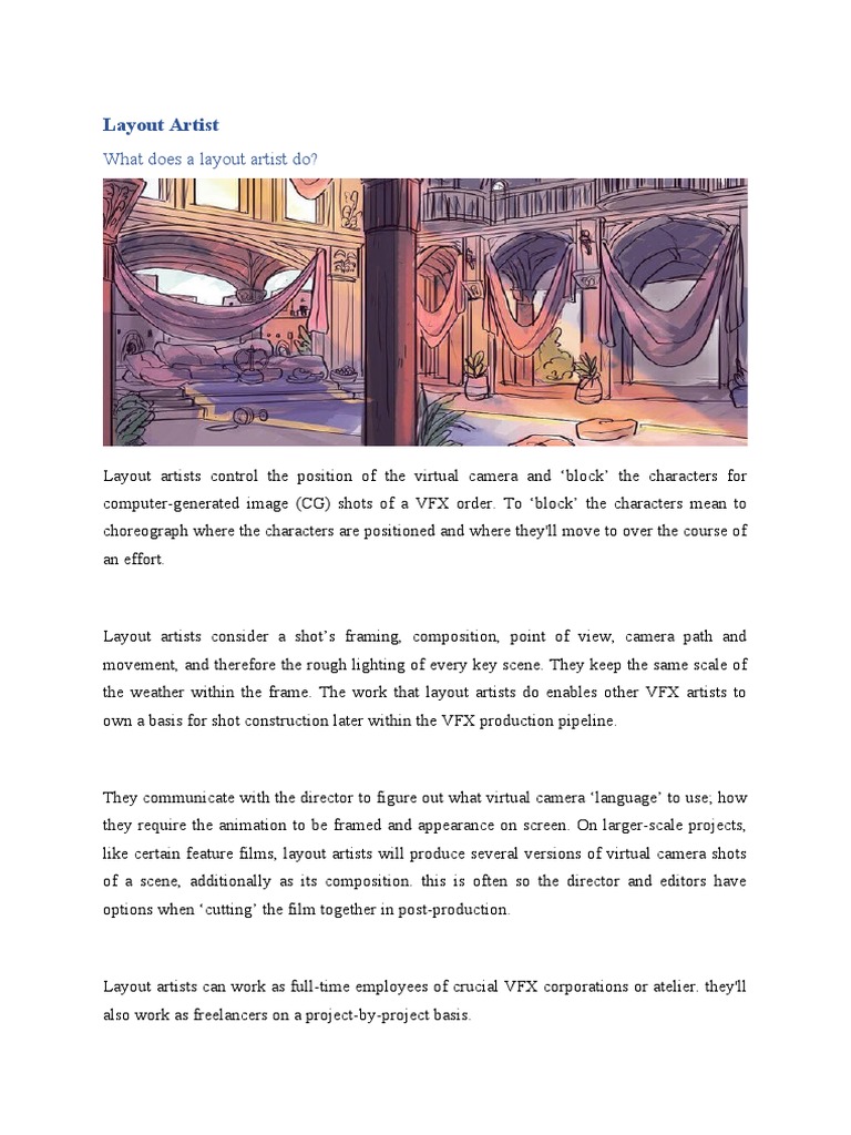 What Does A Layout Artist Do? | PDF | Animation