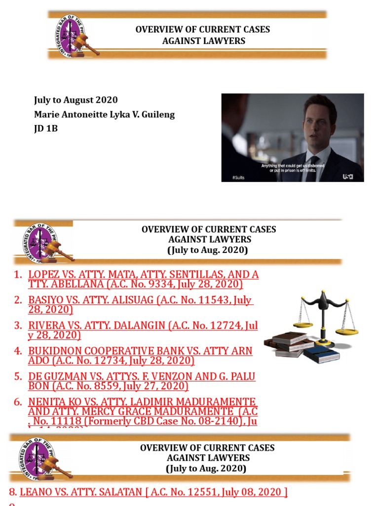 July To August 2020 - Digest DISBARMENT CASES | PDF | Notary Public ...