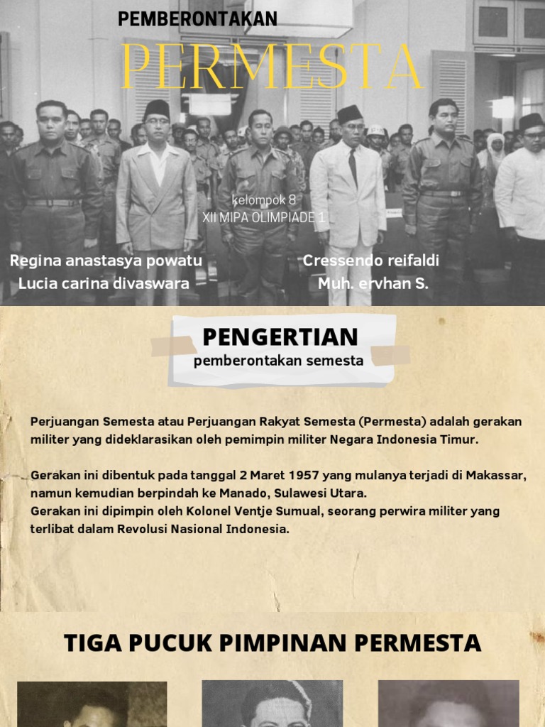Sejarah Pemberontakan Permesta | PDF