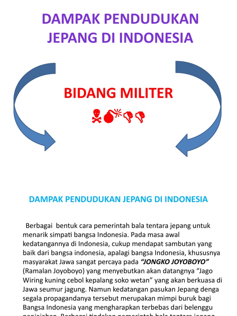 Dampak Militer Pendudukan Jepang | PDF | Perjalanan | Sejarah