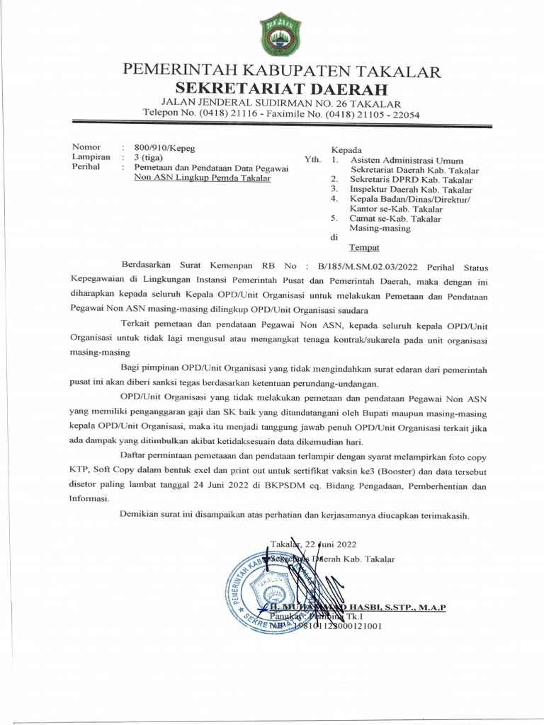 Permintaan Data Non ASN | PDF