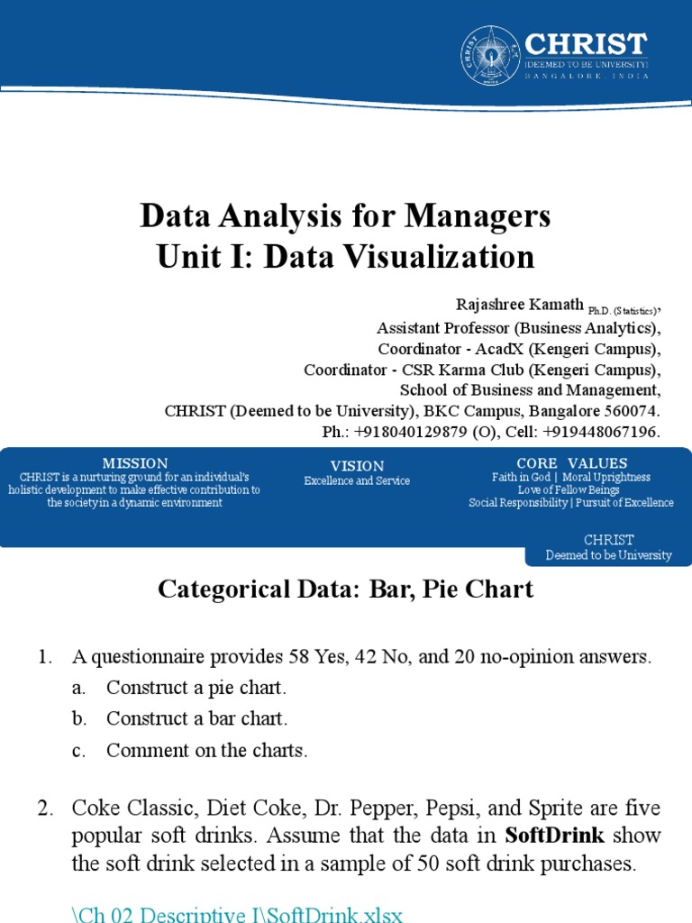 Unit I Data Visualization | PDF | Statistics Unit I Data Visualization | PDF | Statistics