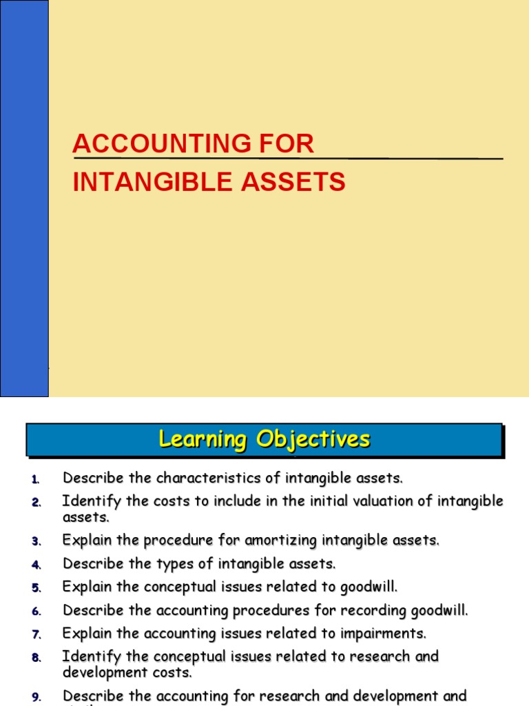 Accounting For Intangible Assets | PDF | Goodwill (Accounting) | Intangible Asset