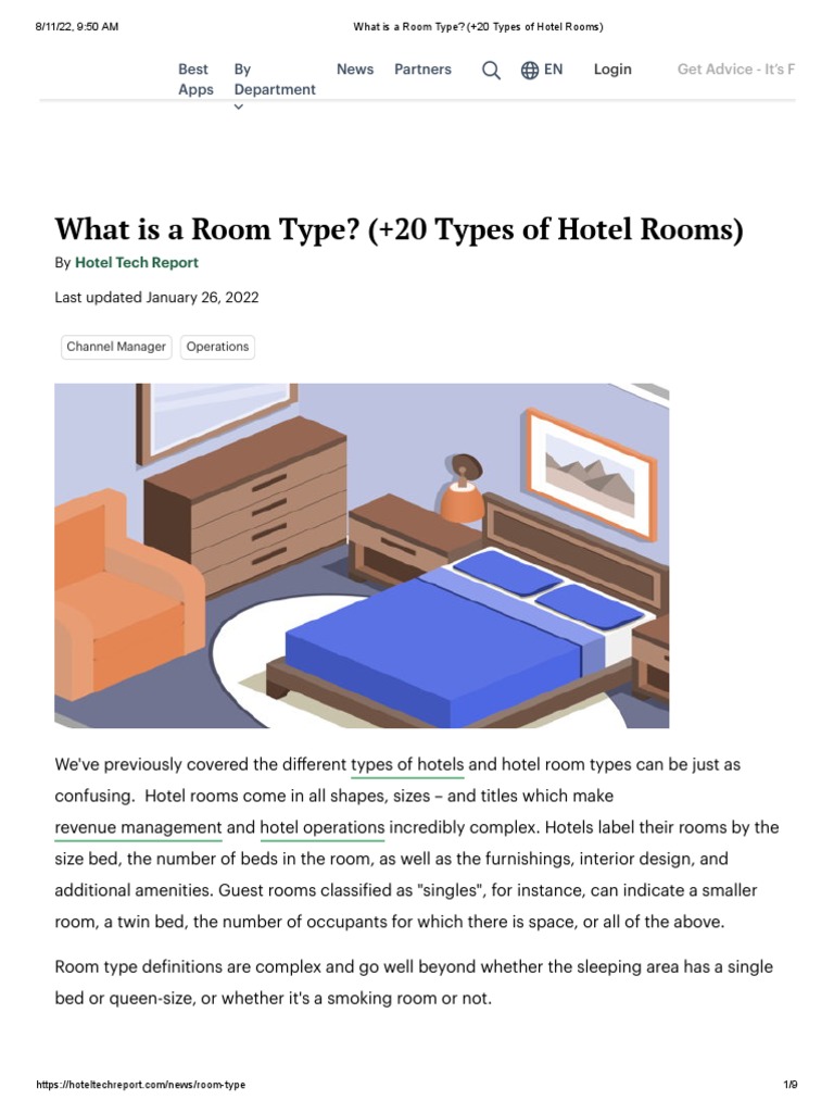 What Is A Room Type - (+20 Types of Hotel Rooms) | PDF | Room | Hotel