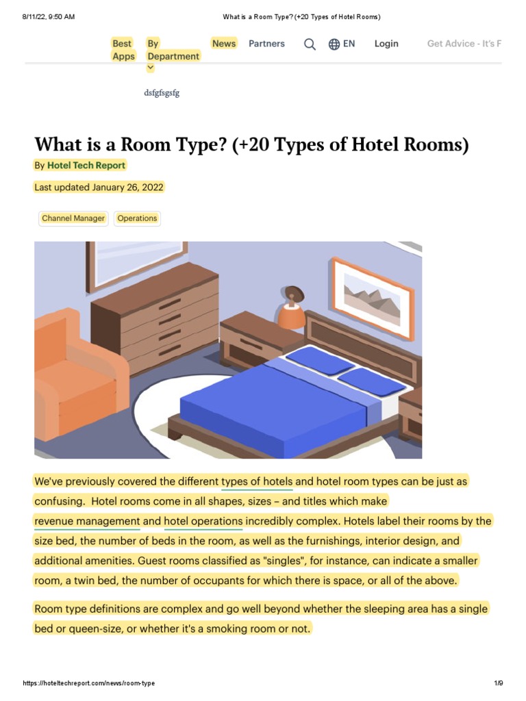 What Is A Room Type? (+20 Types of Hotel Rooms) : Best Apps by ...
