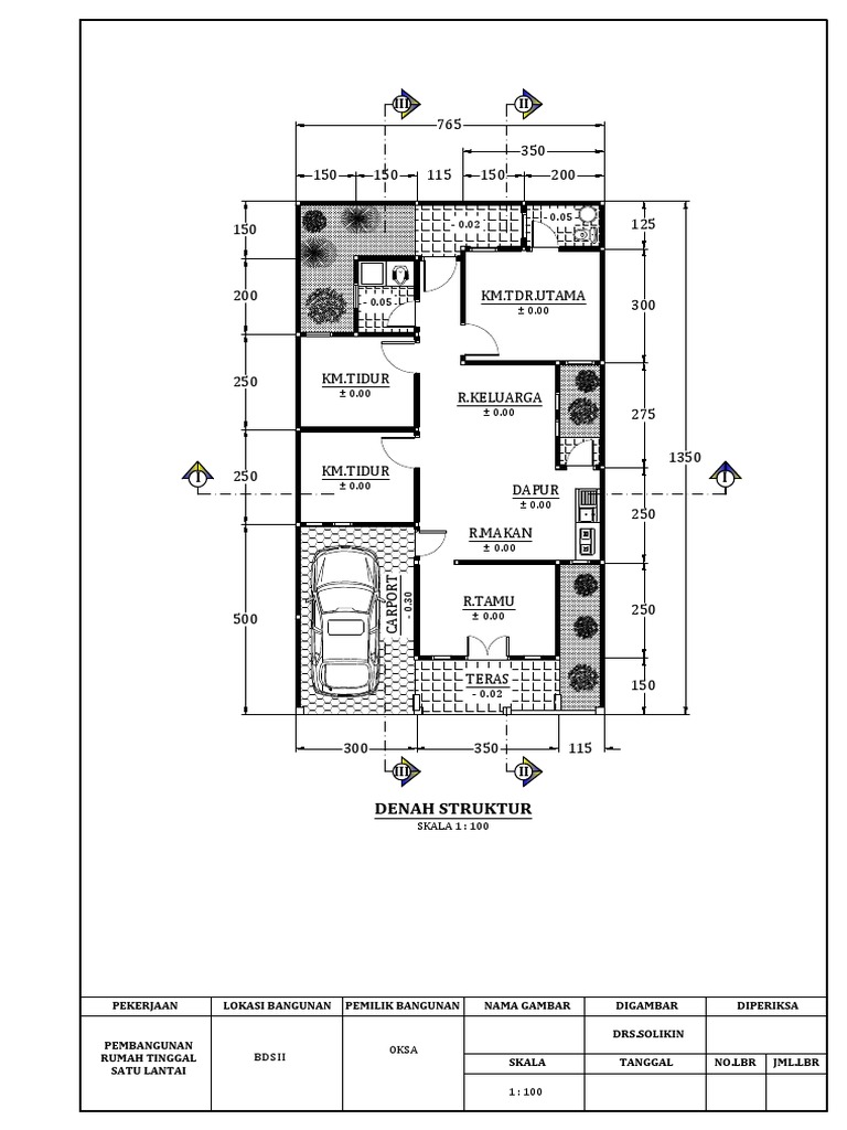 Denah Struktur | PDF