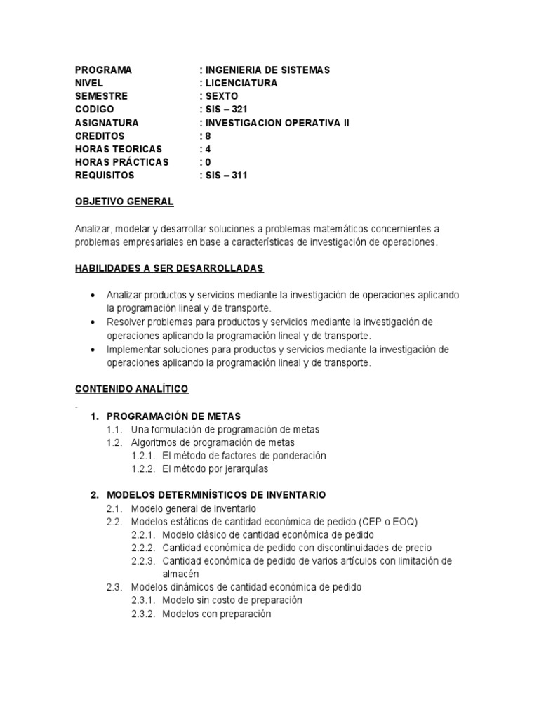 Maximizing Operational Efficiency through Advanced Operations Research Models | PDF | Inventario ...