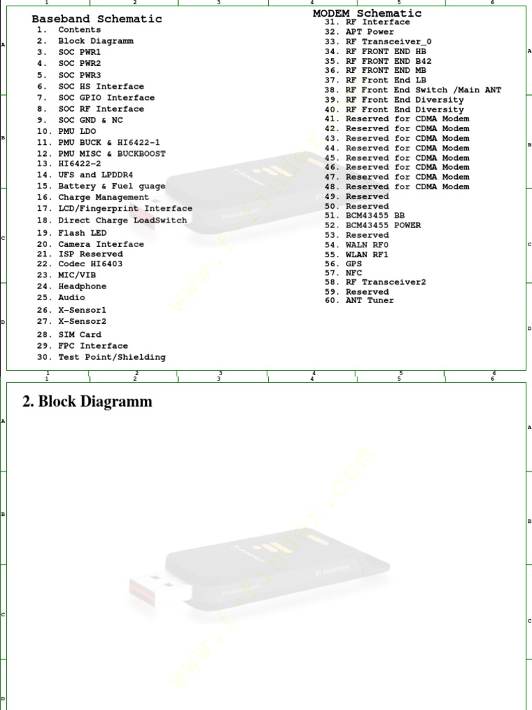 MODEM Schematic Baseband Schematic | PDF | Manufactured Goods ...