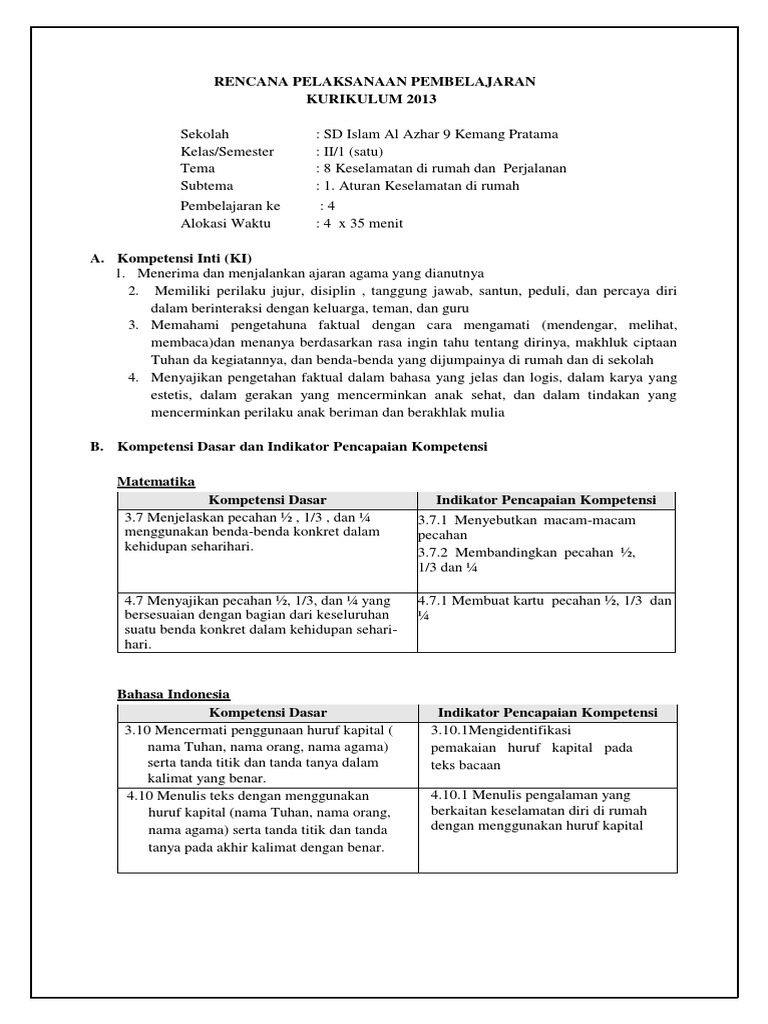 RPP PJBL Kelas 2 | PDF