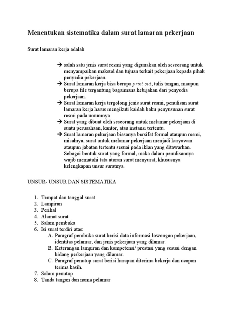 Sistematika SLK | PDF