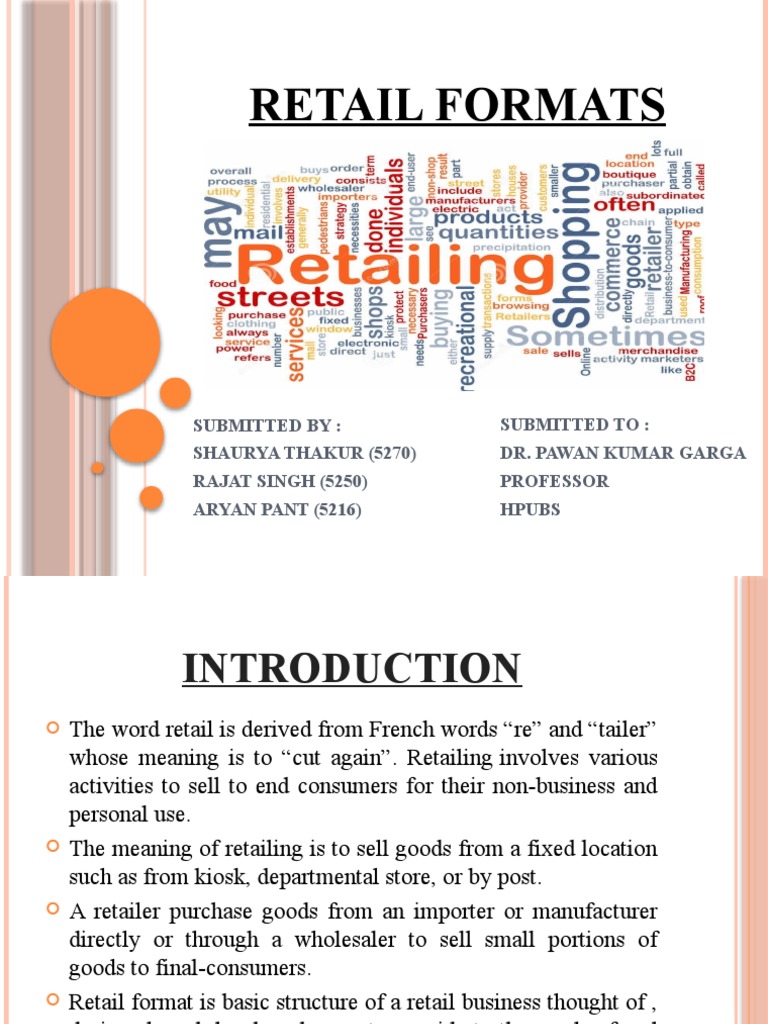 Retail Formats | PDF | Retail | Grocery Store