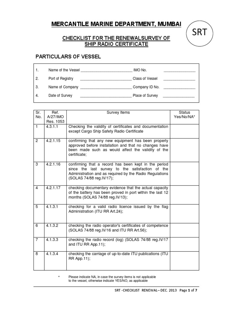 Ship Radio Certificate Renewal Guide | PDF | Telecommunications ...