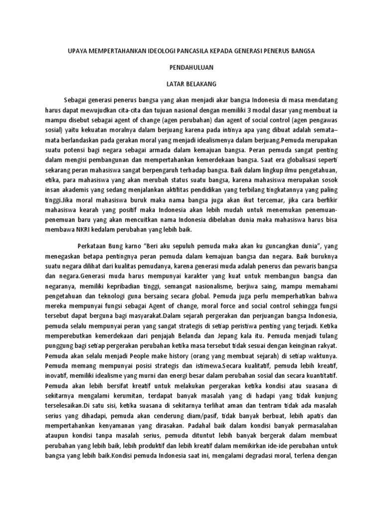 382 - Putri Mayang Sari - Upaya Mempertahankan Ideologi Pancasila | PDF