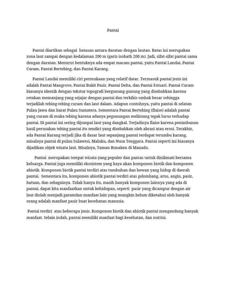Pantai | PDF