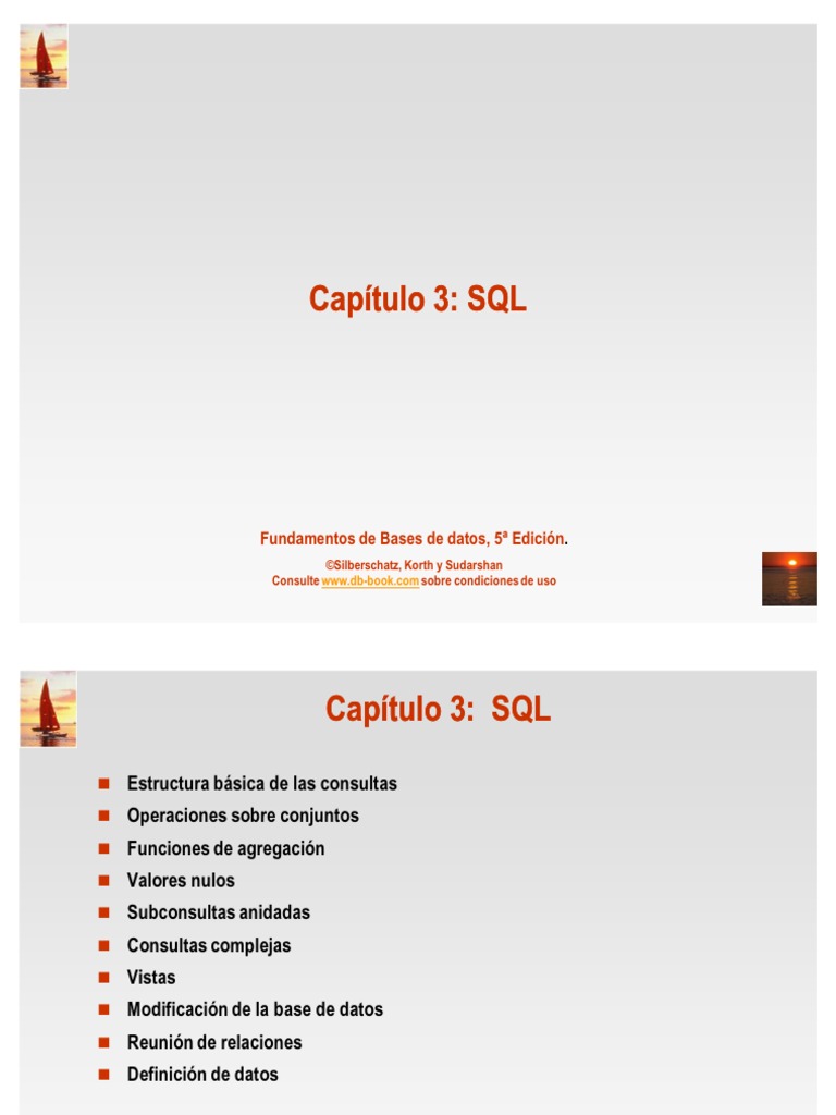 Chuleta SQL | PDF | SQL | Bases de datos