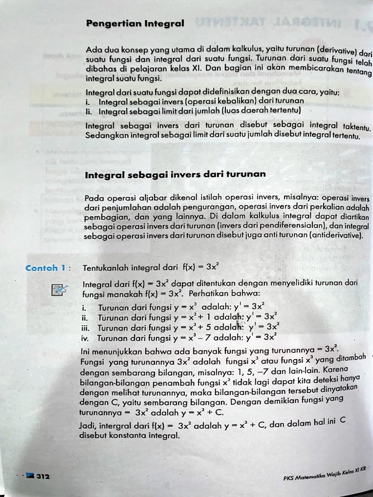 Pengertian dan Contoh Integral dalam Kalkulus | PDF | Metode & Bahan ...