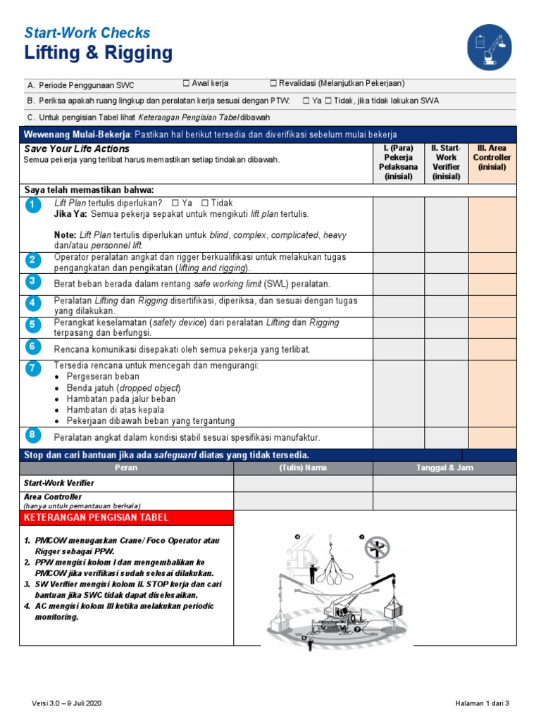 Prosedur Lifting & Rigging | PDF | Teknologi & Rekayasa