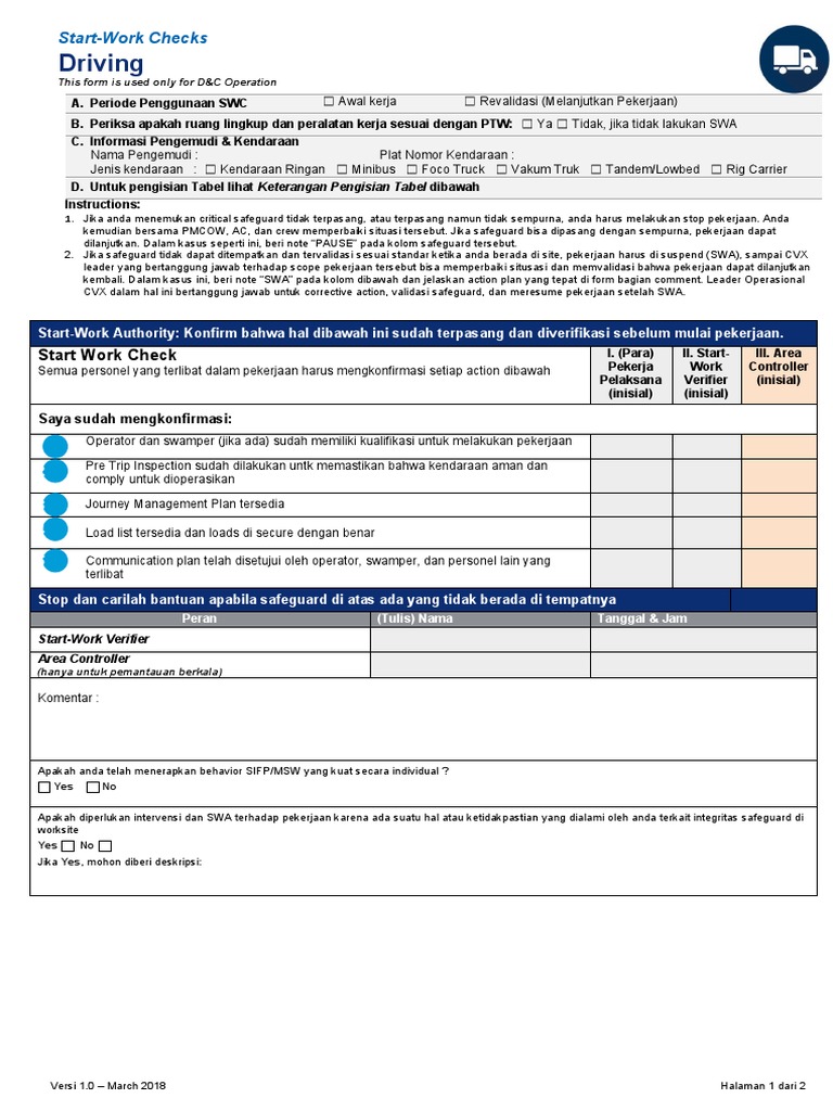 SYLA SWC Driving-Indonesia Rev06 | PDF