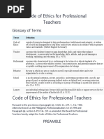 Code of Ethics For Professional Teachers | PDF | Teachers | Justice