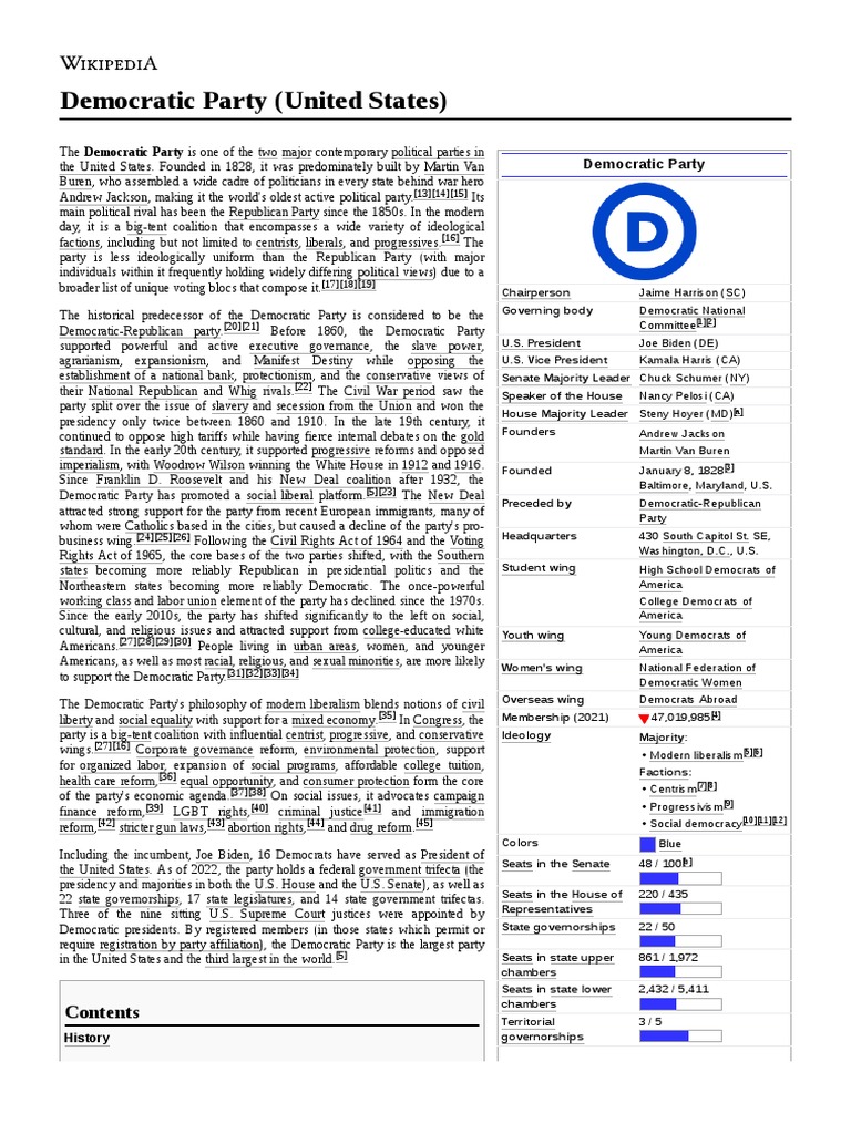 Democratic Party (United States) | PDF | Democratic Party (United ...