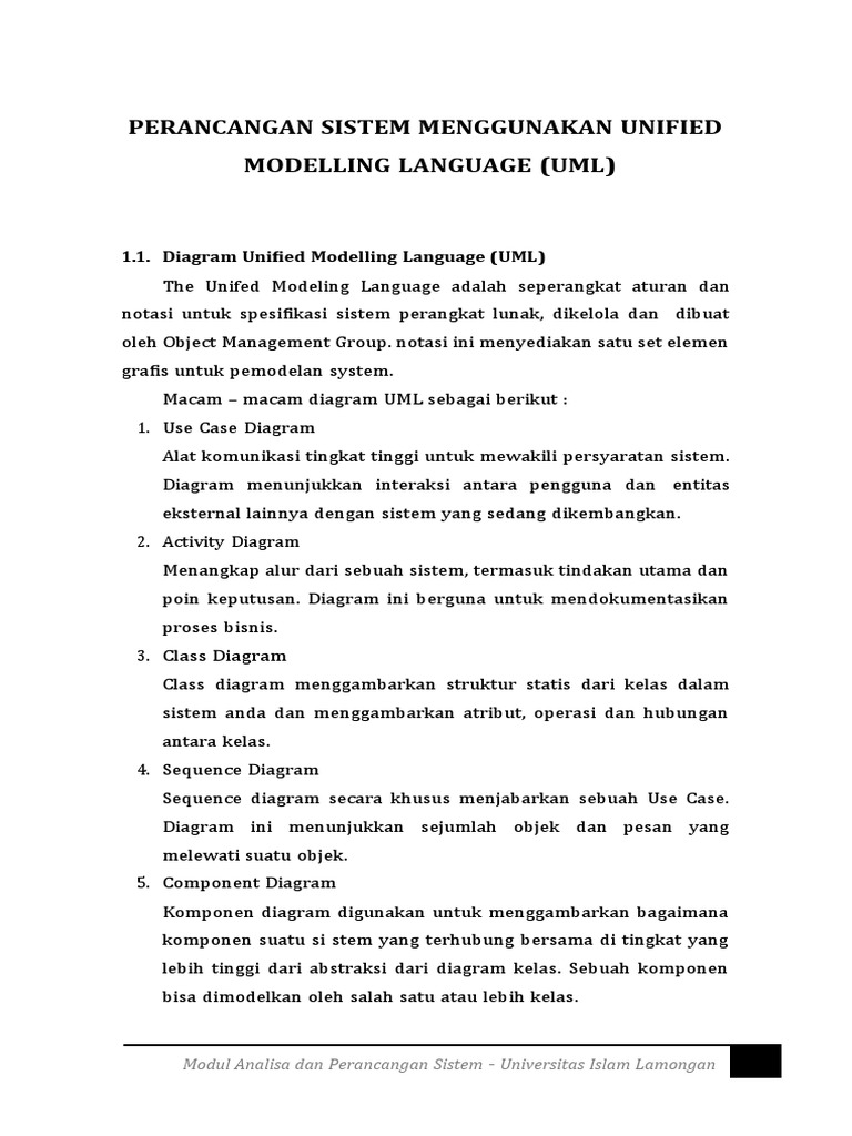 Modul Aps - Uml | PDF | Bisnis | Teknologi & Rekayasa
