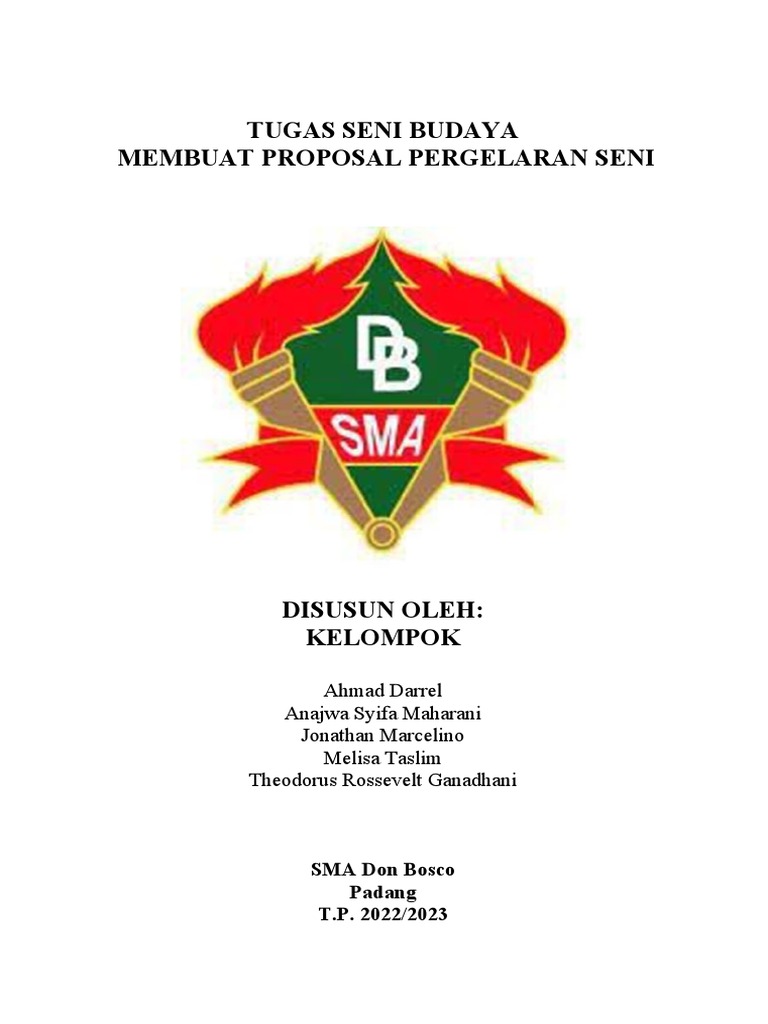 TUGAS SENI BUDAYA Proposal Pergelaran Tari | PDF