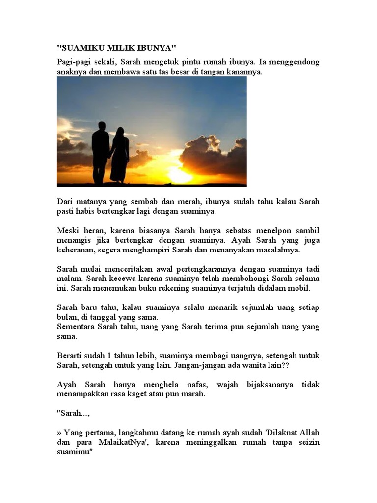 Suamiku Milik Ibunya | PDF